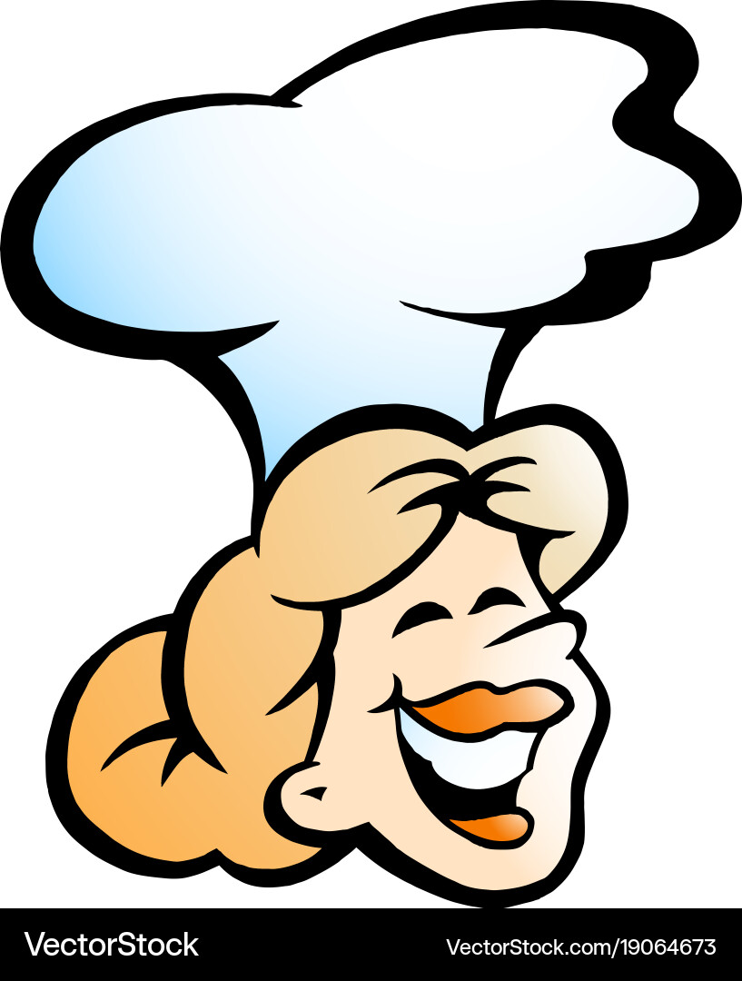 Cheerful Baker Woman Royalty Free Vector Image