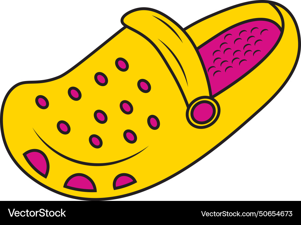 Crocs retro Royalty Free Vector Image - VectorStock