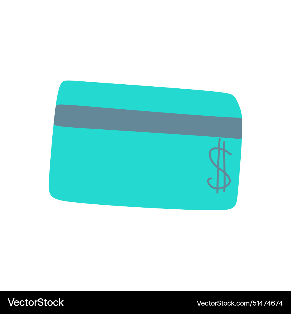 Flat credit card icon design cartoon Royalty Free Vector Flat credit card icon design cartoon Royalty Free Vector