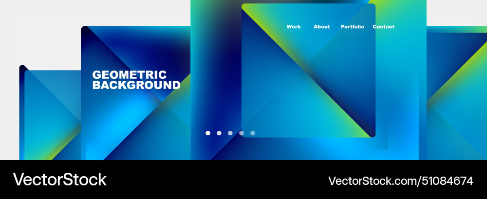 Symmetrical pattern of azure and electric blue Vector Image