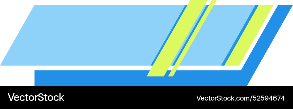 Tv news lower third cartoon Royalty Free Vector Image