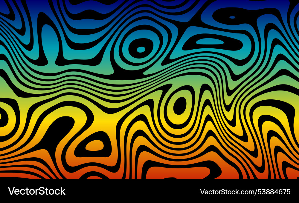 Abstract retro 70s background colorful Royalty Free Vector