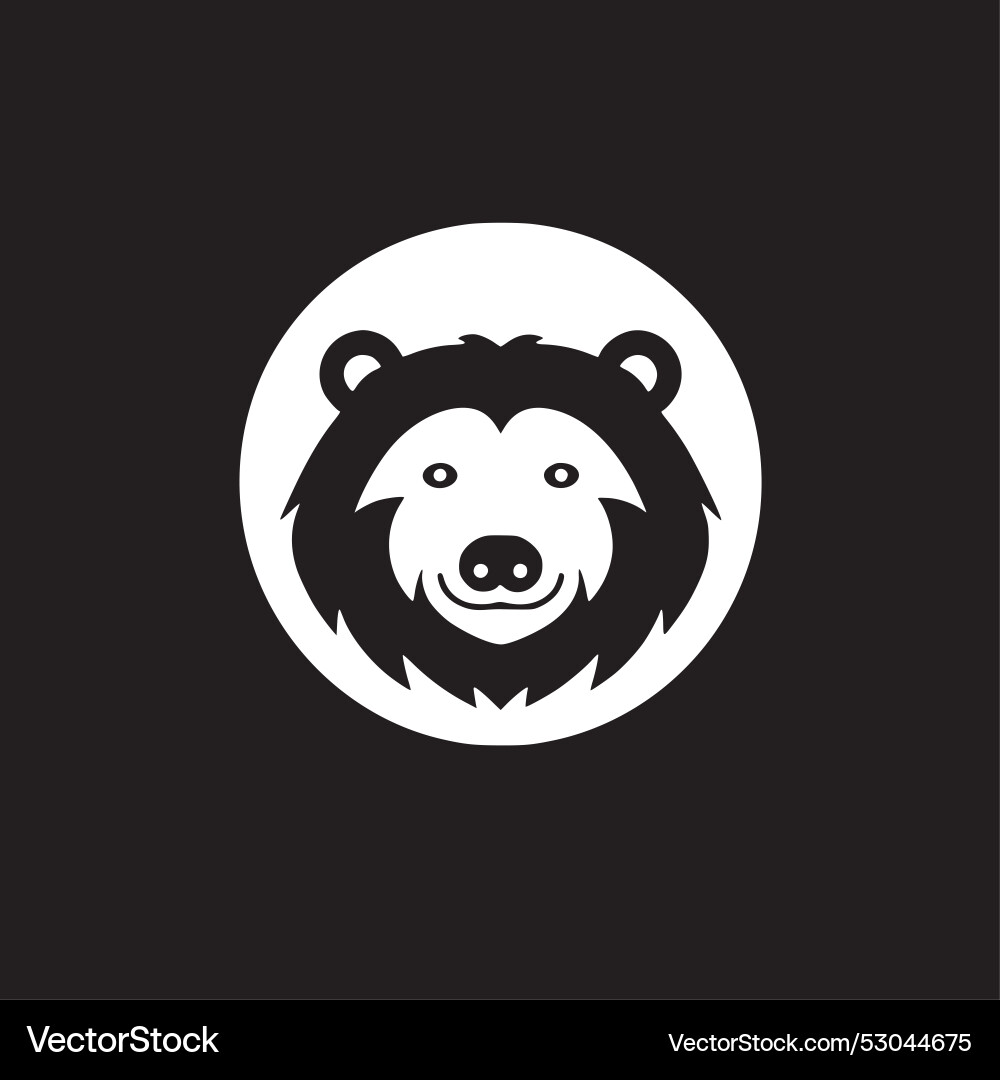 Bear - minimalist and simple silhouette Royalty Free Vector