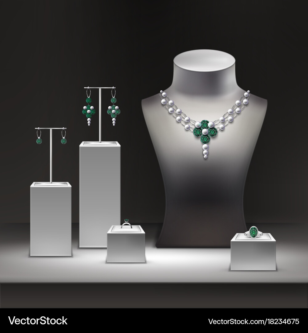 Jewelry shop Royalty Free Vector Image - VectorStock