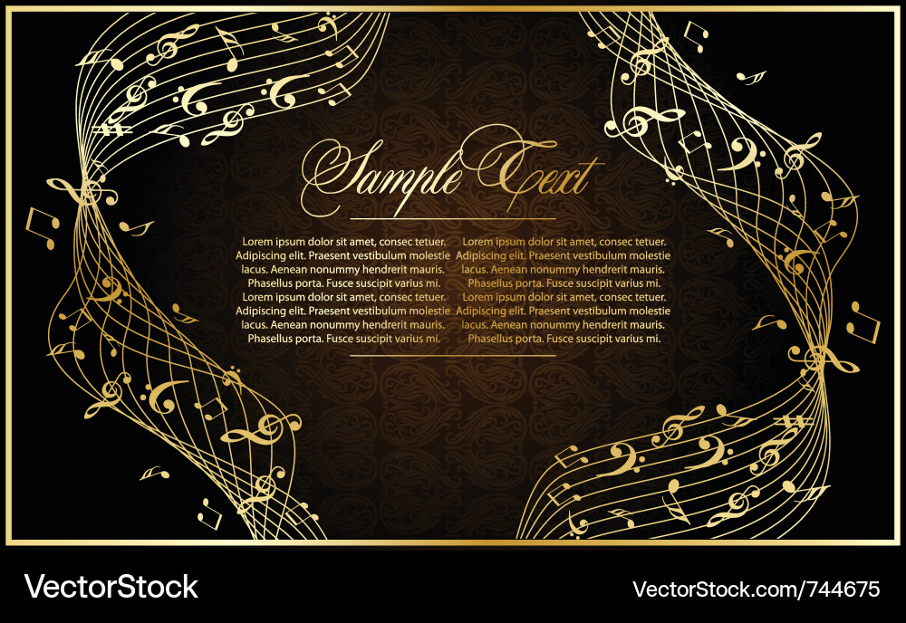 Music abstract background Royalty Free Vector Image