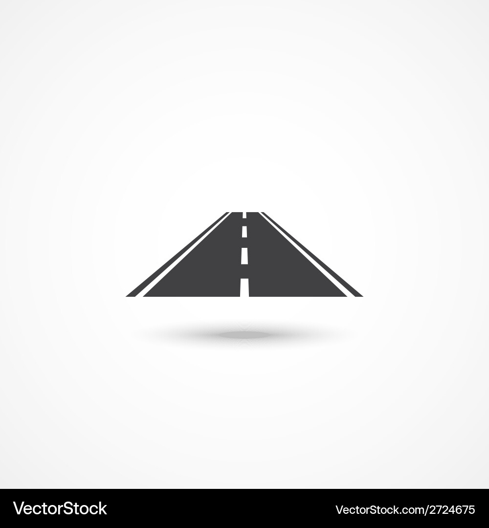 Road icon Royalty Free Vector Image - VectorStock