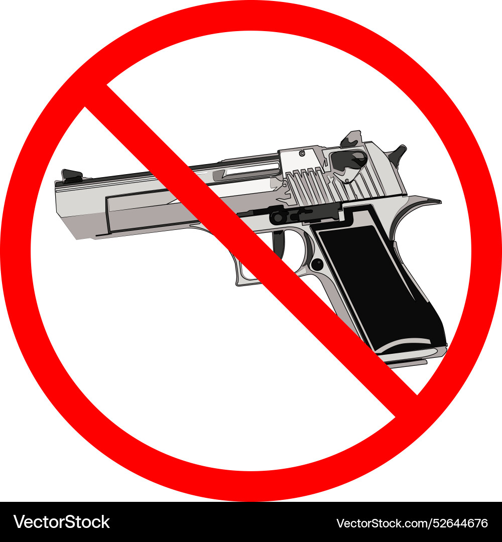 No guns or weapons allowed Royalty Free Vector Image