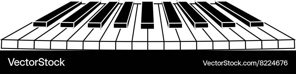 Piano-clavier Royalty Free Vector Image - VectorStock