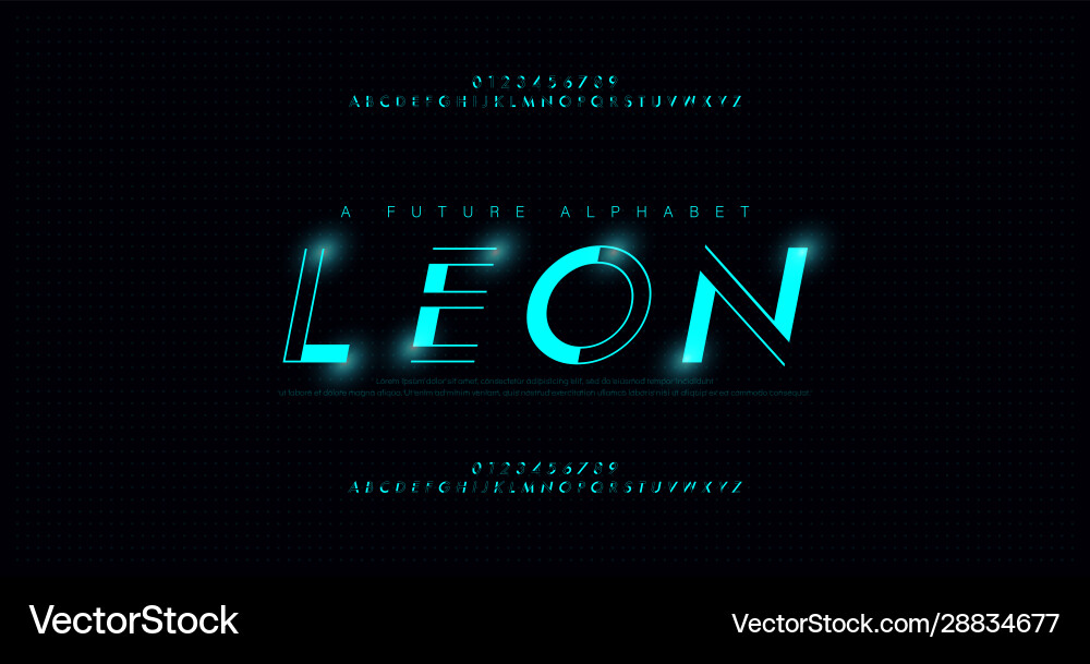 Abstract urban thin line font alphabet minimal Vector Image