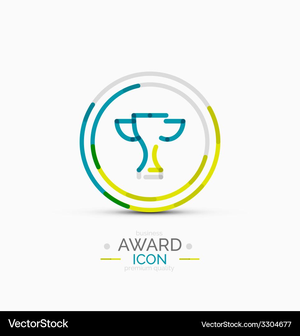 Award icon logo Royalty Free Vector Image - VectorStock