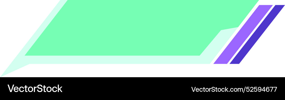 Broadcast news lower third cartoon Royalty Free Vector Image