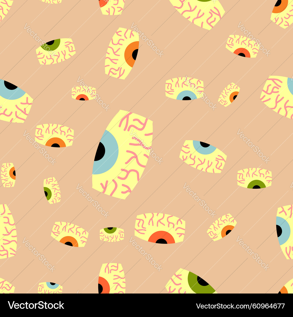 Rasta Eye Pattern - Trippy Eyes – Royalty-Free Vector | VectorStock