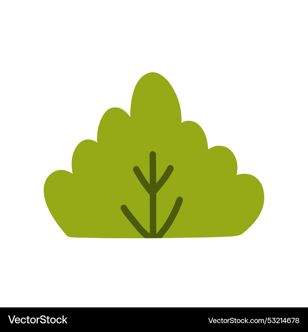 Bush isolated on a white background Royalty Free Vector