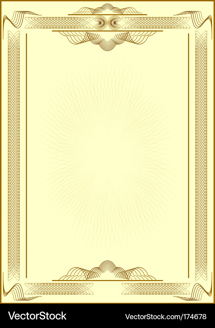 Certificate form Royalty Free Vector Image - VectorStock