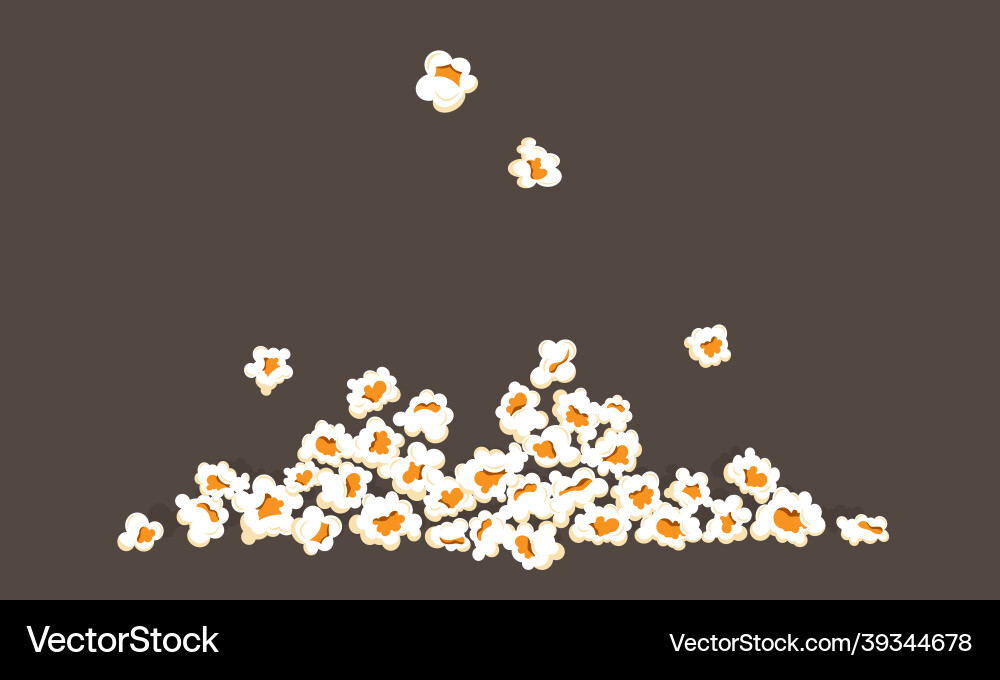 Falling Popcorn Movie Snack Royalty Free Vector Image