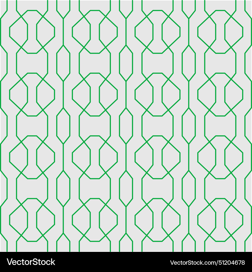 Geometric green blocks pattern Royalty Free Vector Image