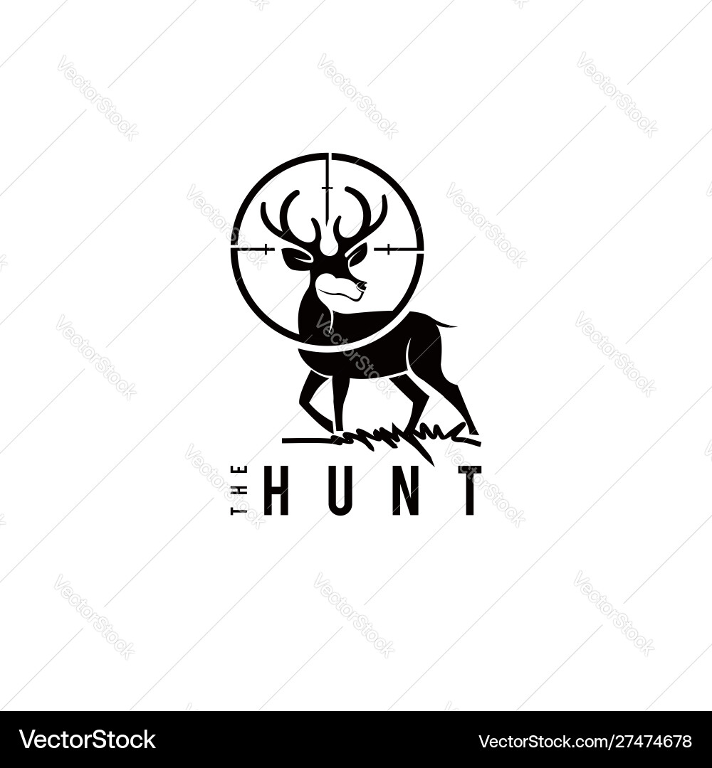 Hunting sport logo Royalty Free Vector Image - VectorStock