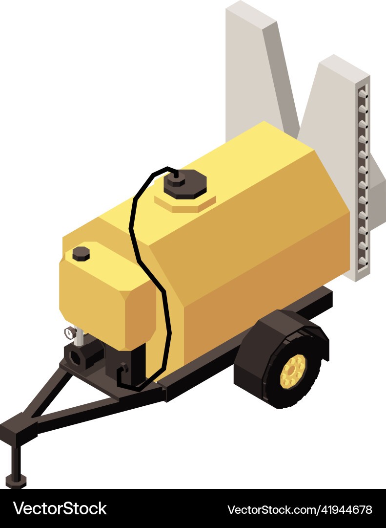 Soil spray trailer composition Royalty Free Vector Image