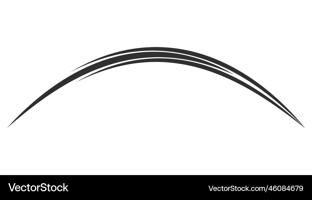 Architectural Curve Swoosh Logotype Royalty Free Vector