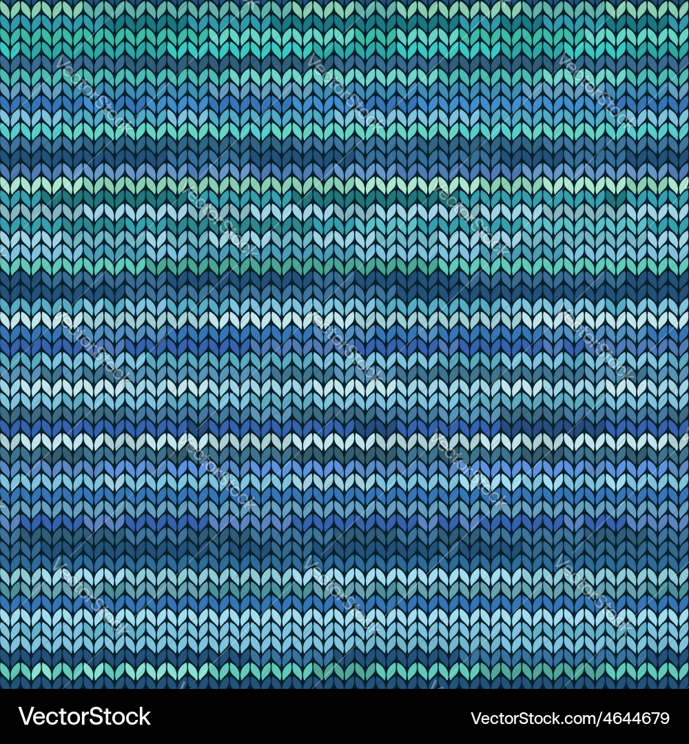Melange knitted seamless pattern Royalty Free Vector Image
