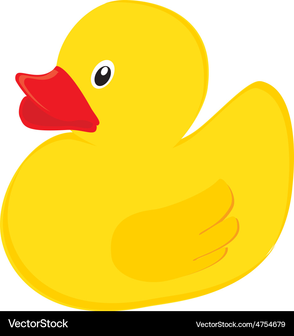 Rubber duck Royalty Free Vector Image - VectorStock