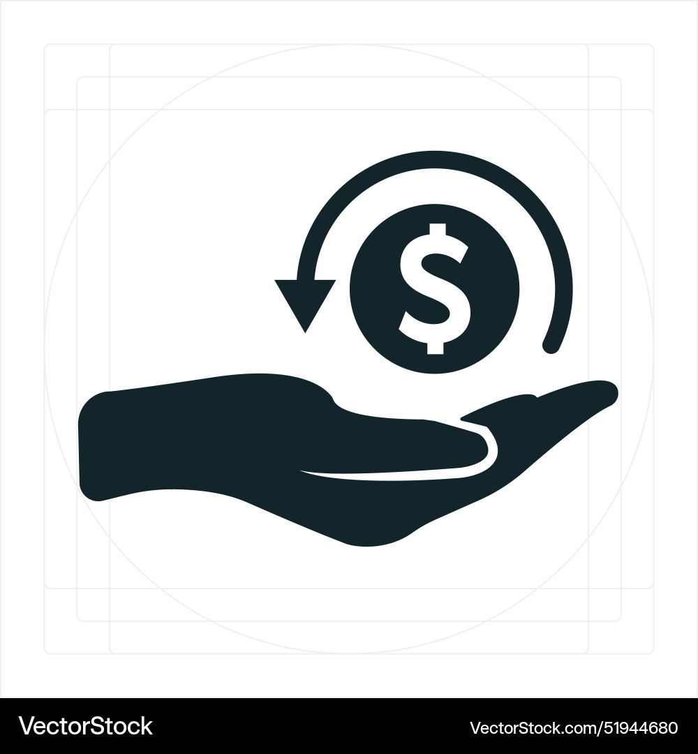 Accounts receivable icon Royalty Free Vector Image