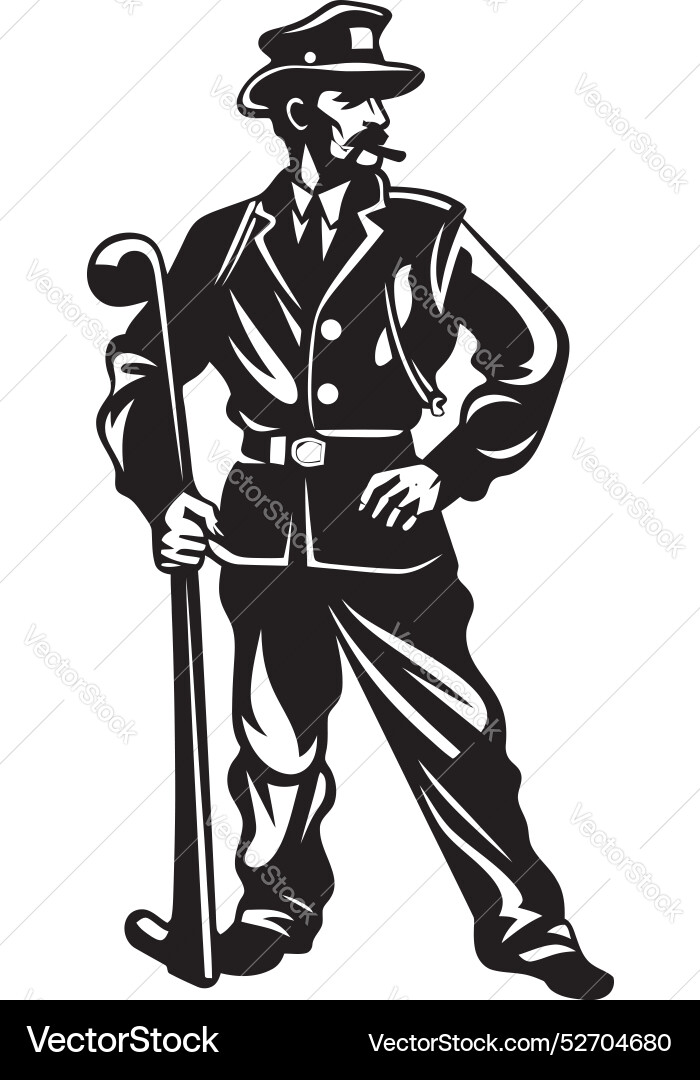 Ember avenger dynamic firefighter logo Royalty Free Vector