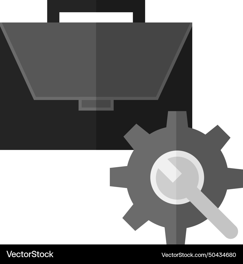 Portfolio management icon image Royalty Free Vector Image