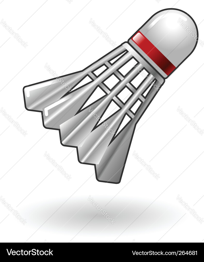 Badminton Shuttlecock Royalty Free Vector Image