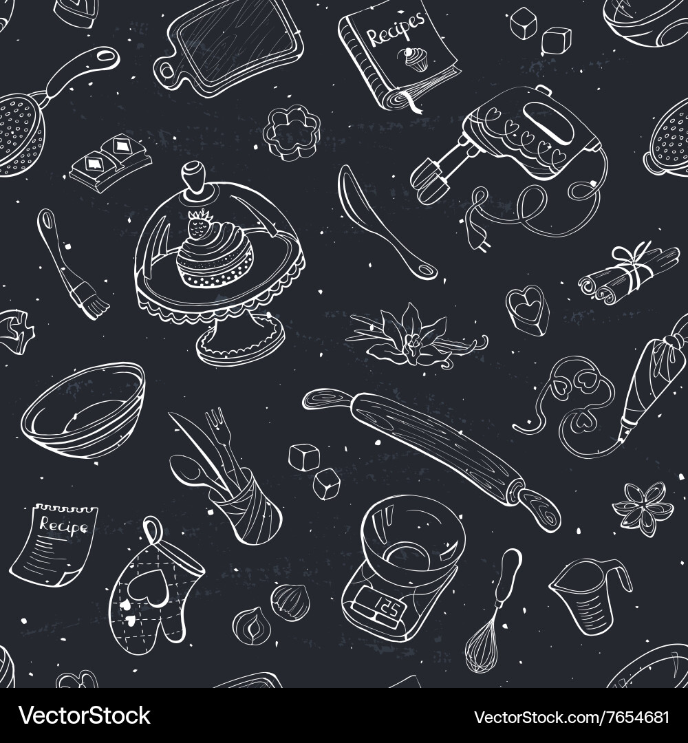 Baking background Royalty Free Vector Image - VectorStock