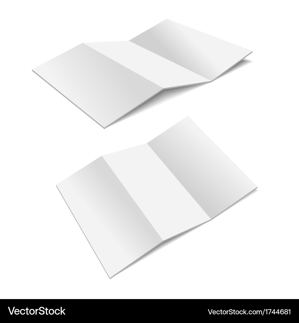 Folded paper Royalty Free Vector Image - VectorStock