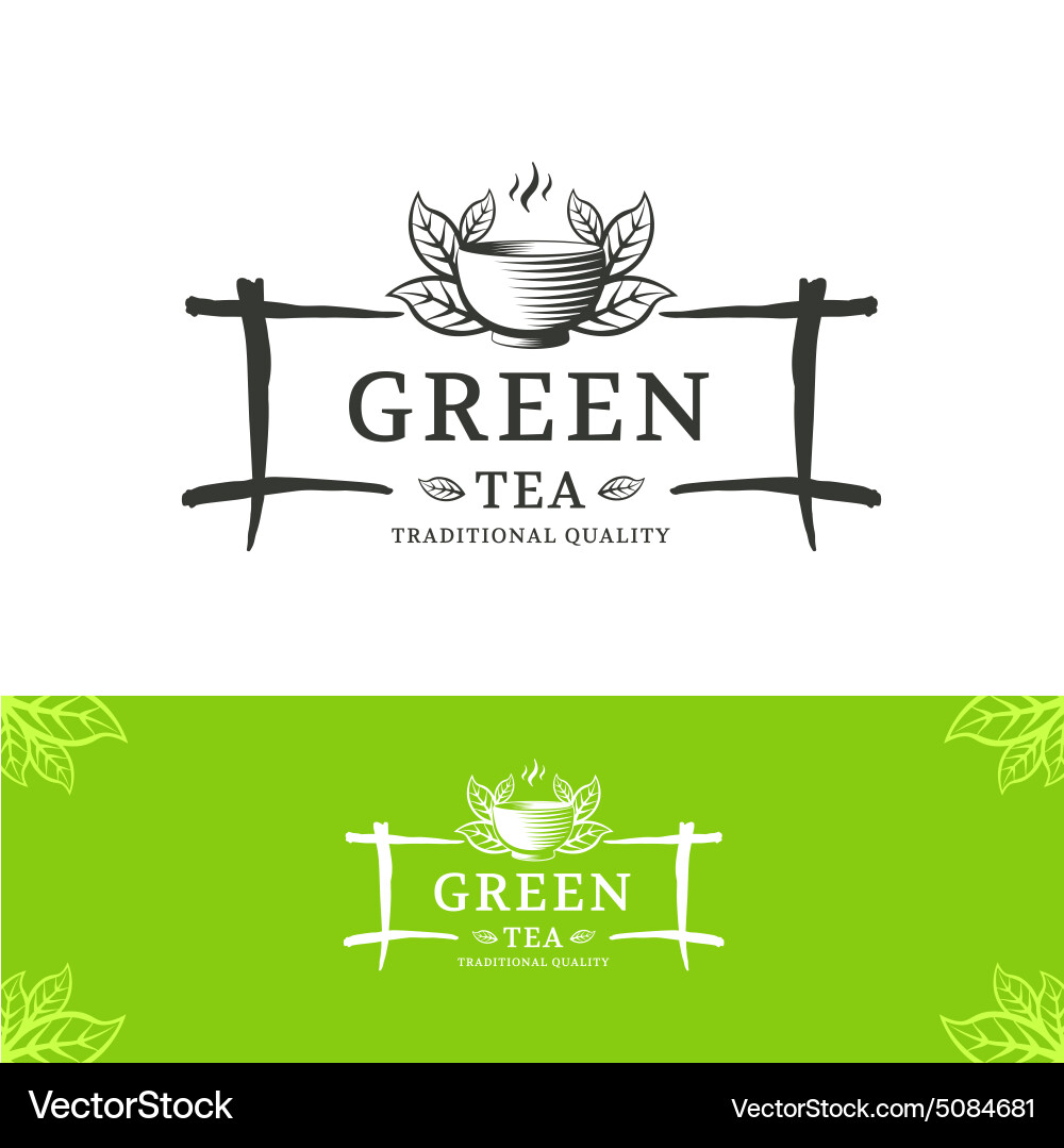 Tea logo Royalty Free Vector Image - VectorStock