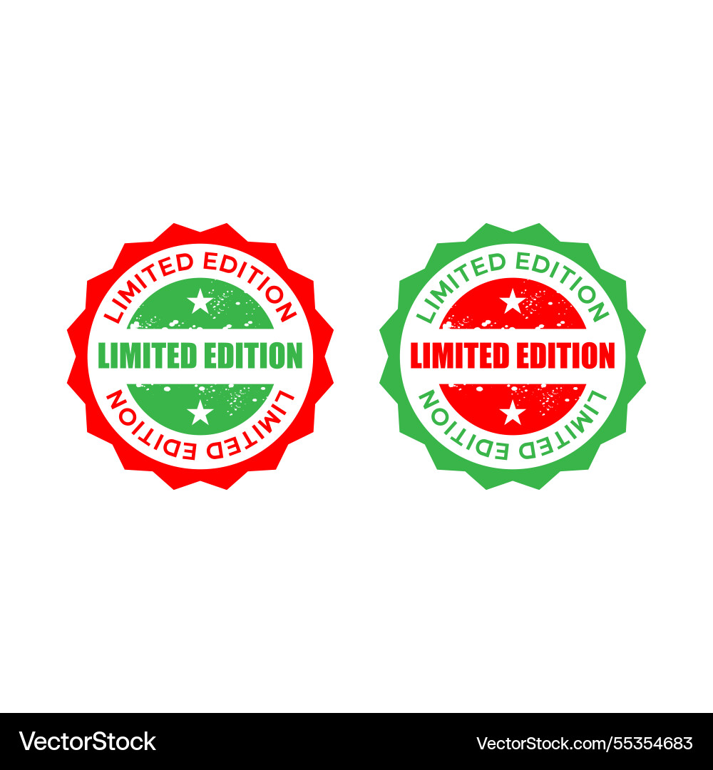 Limited edition label or tag Royalty Free Vector Image