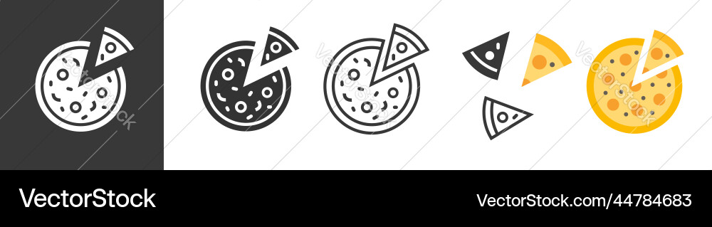 Pizza Silhouette Vector Images (over 4,100)