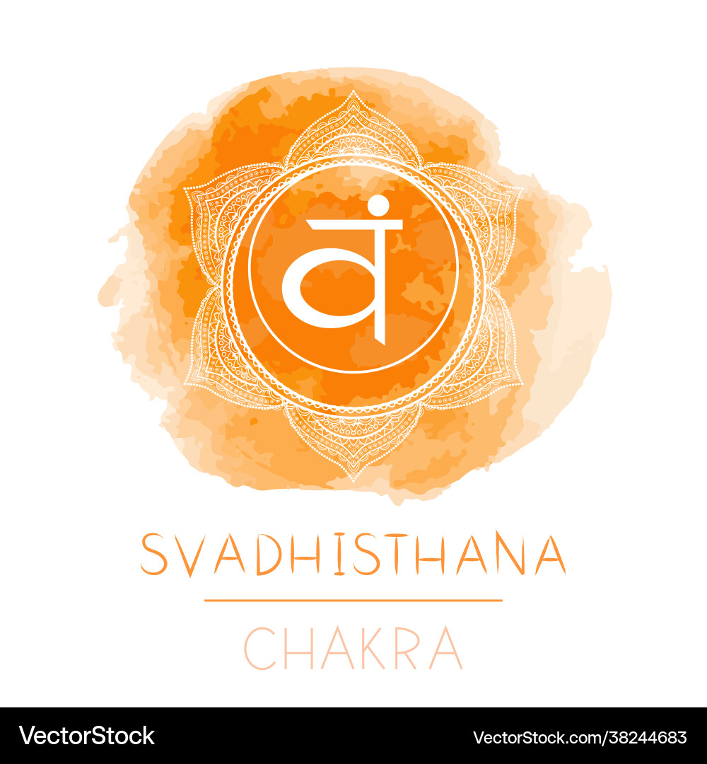 Sacral Chakra Mandala Royalty Free Vector Image