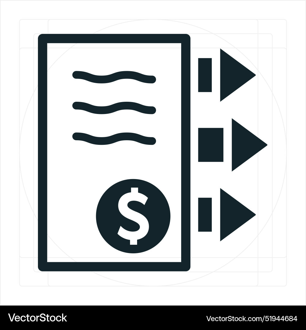 Accounts payable icon Royalty Free Vector Image