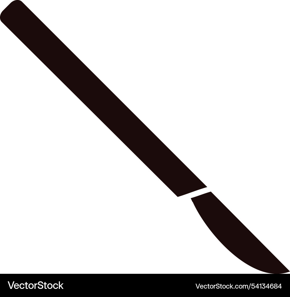 Scalpel surgery - icon Royalty Free Vector Image