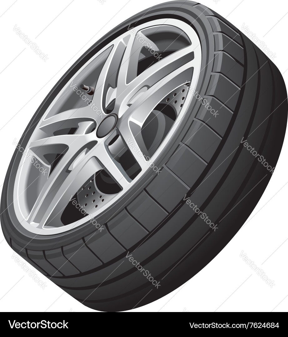 Sports wheel Royalty Free Vector Image - VectorStock