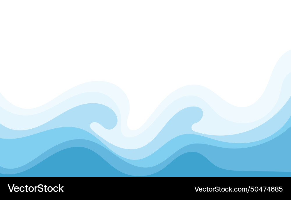 Abstract water wave design background Royalty Free Vector