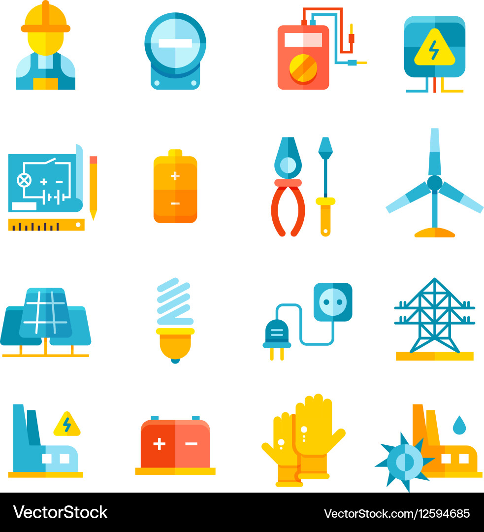 Electricity electric meter electrical equipment Vector Image