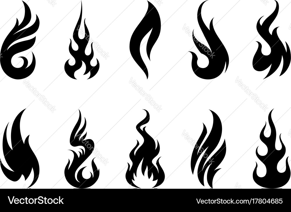 Flames Royalty Free Vector Image - VectorStock