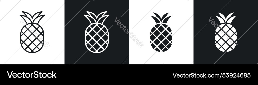 Pineapple icon Royalty Free Vector Image - VectorStock