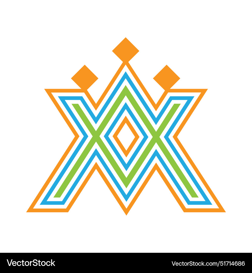 Letter mark logo Royalty Free Vector Image - VectorStock