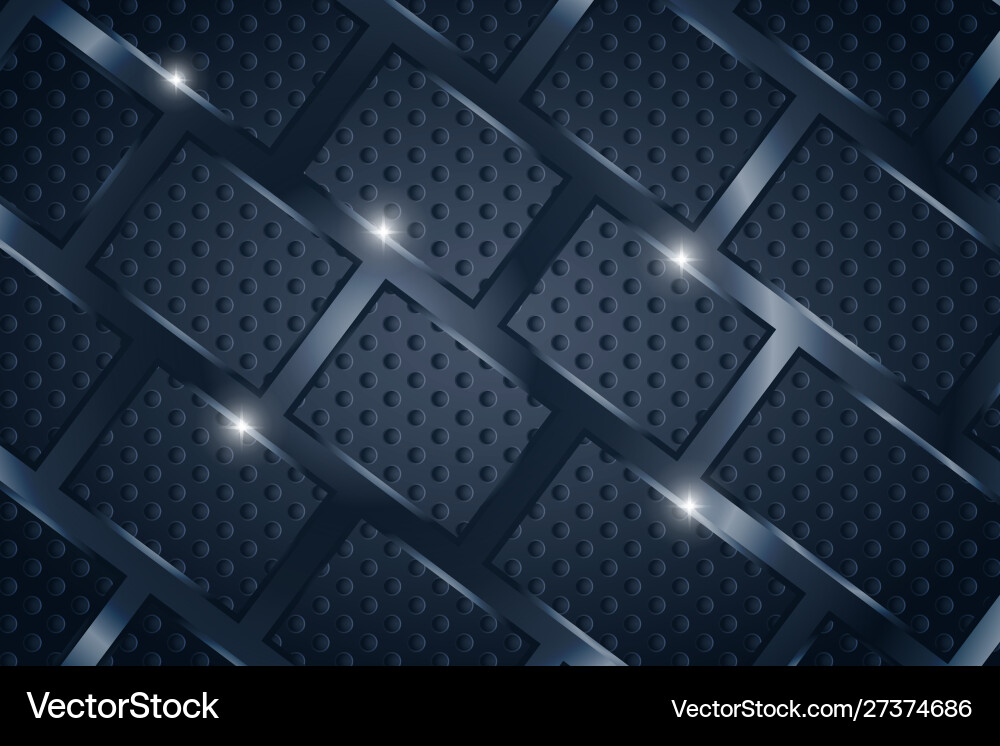 Metal net seamless blue Royalty Free Vector Image