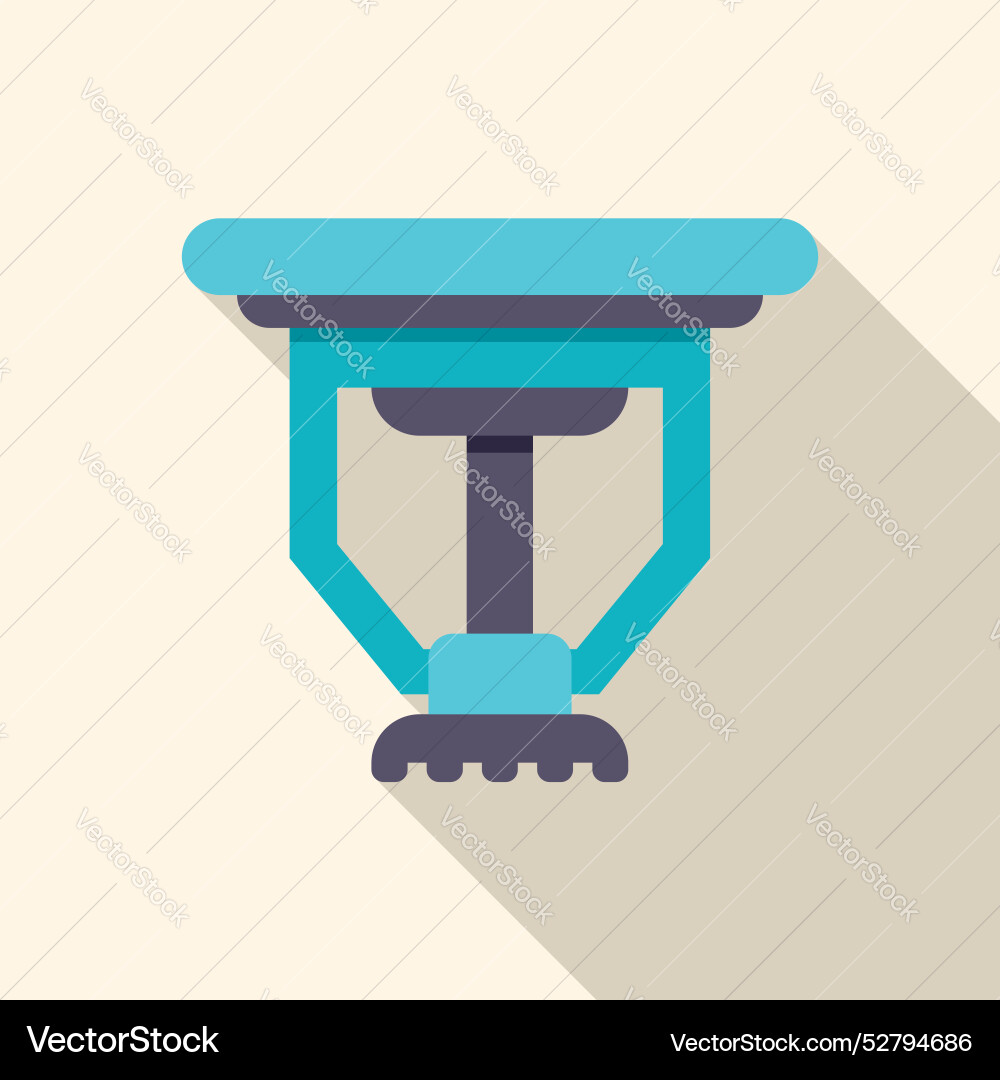 Modern sprinkler system watering grass flat icon Vector Image