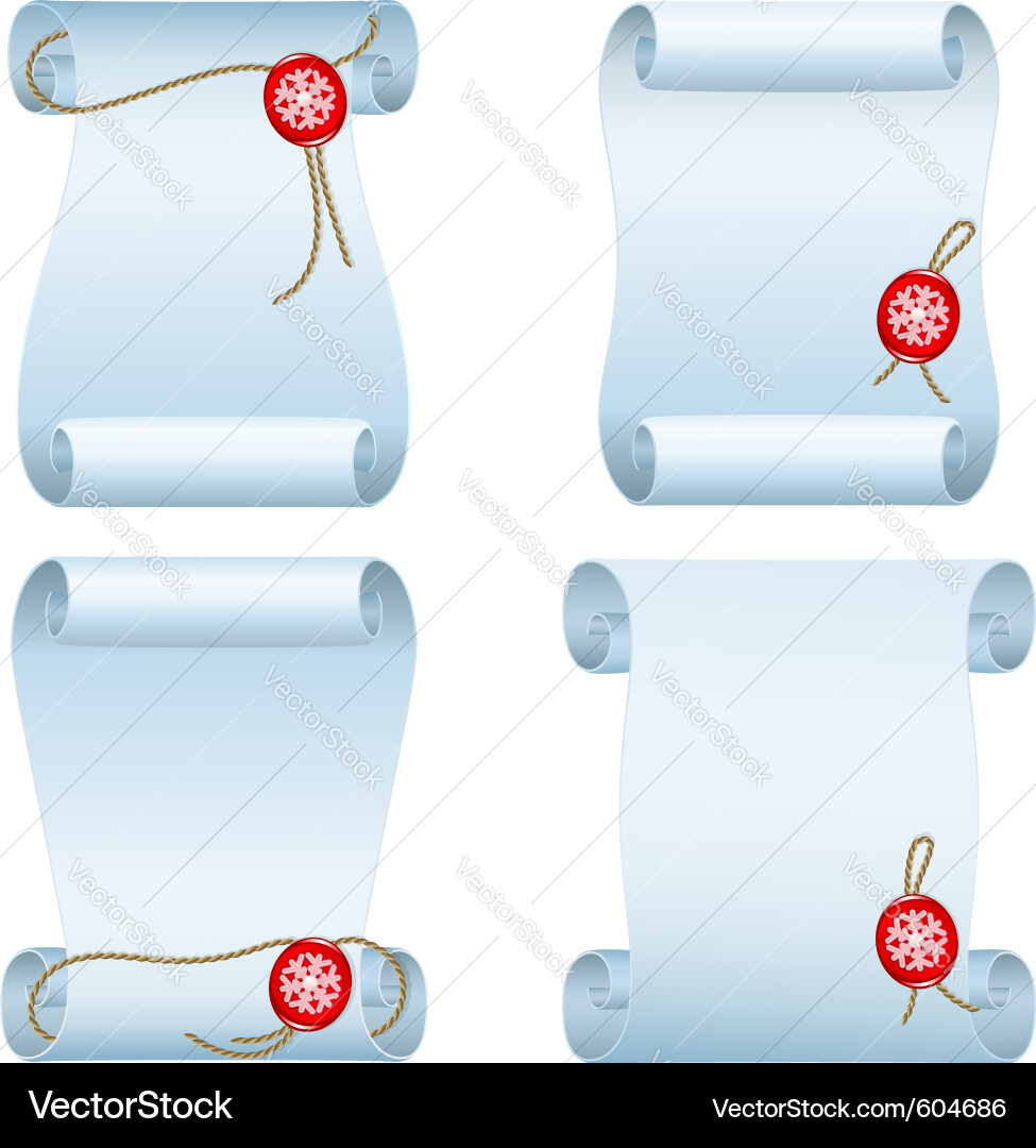 Scroll with Ribbon (604686) – Royalty-Free Vector | VectorStock