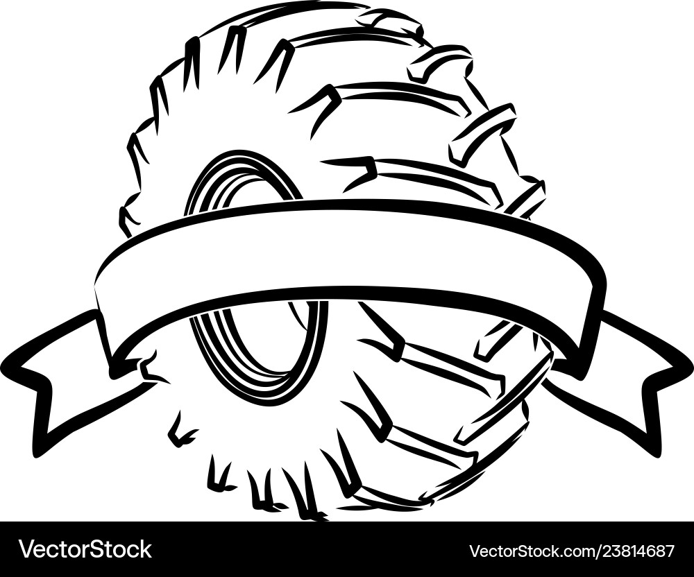 Automobile Wheel Frame Illustration Royalty Free Vector