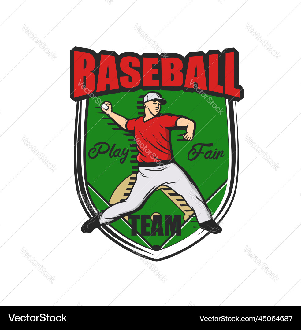 Baseball Pitcher Icon - Sports Team Royalty Free Vector