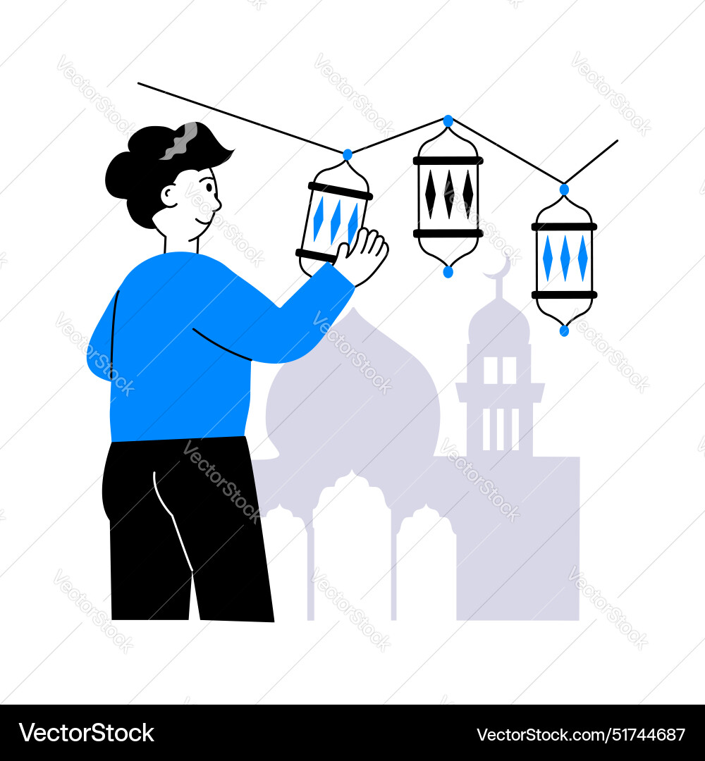 Eid decoration Royalty Free Vector Image - VectorStock