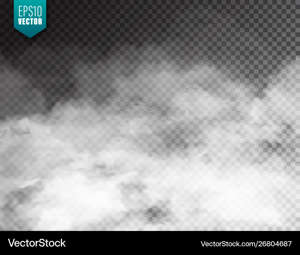 Realistic fog mist effect smoke isolated Vector Image